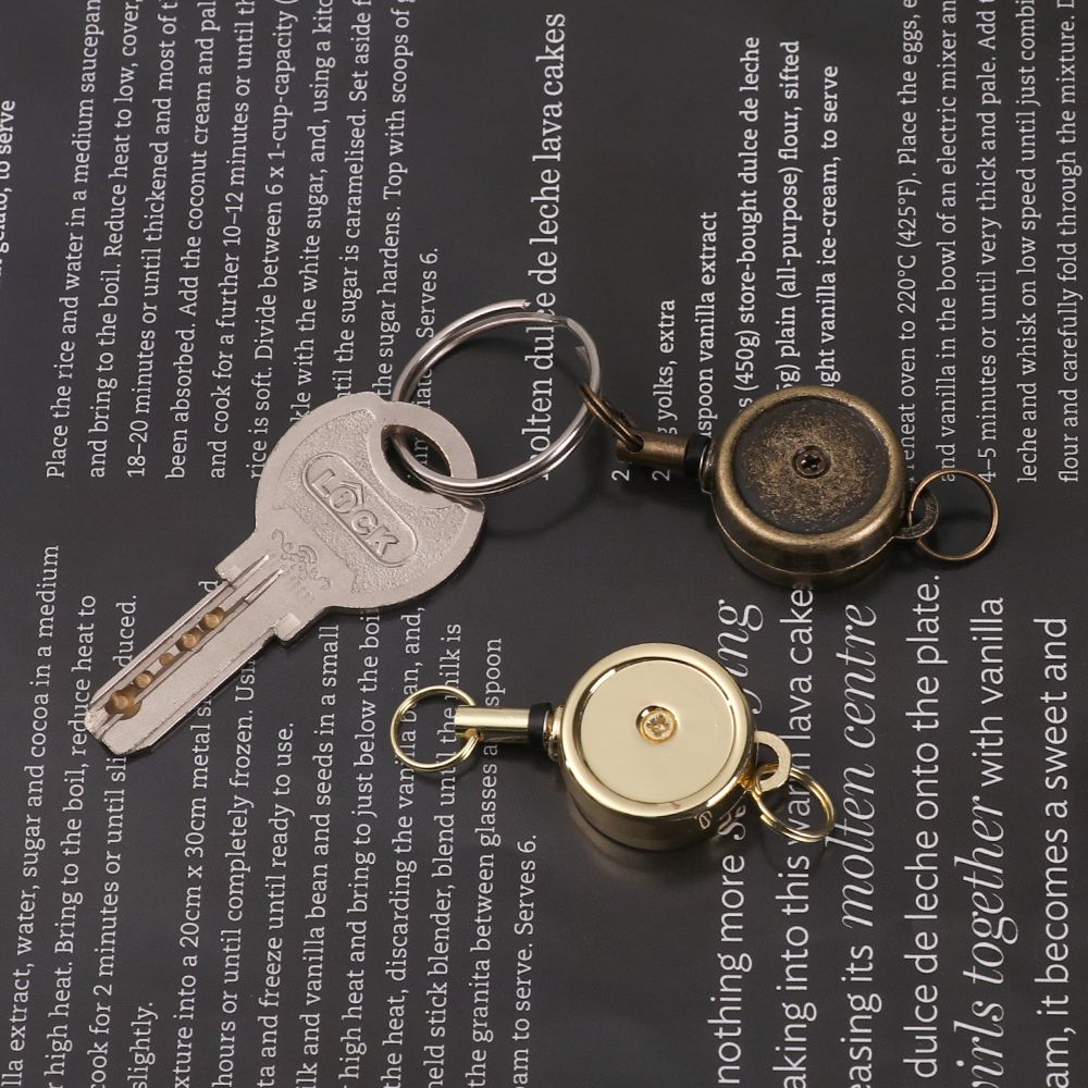 Retractable ID Card Badge Reel Chrome Metal Retrac... – Vicedeal