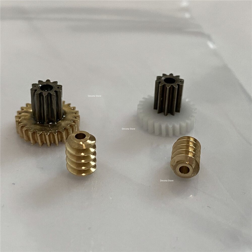 0.5M Turbine worm set Small dual gear Copper/POM-W... – Vicedeal
