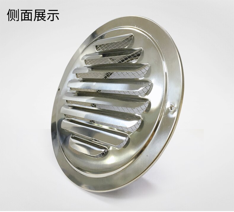 Stainless Steel Exterior Wall Air Vent Grille Roun... – Vicedeal