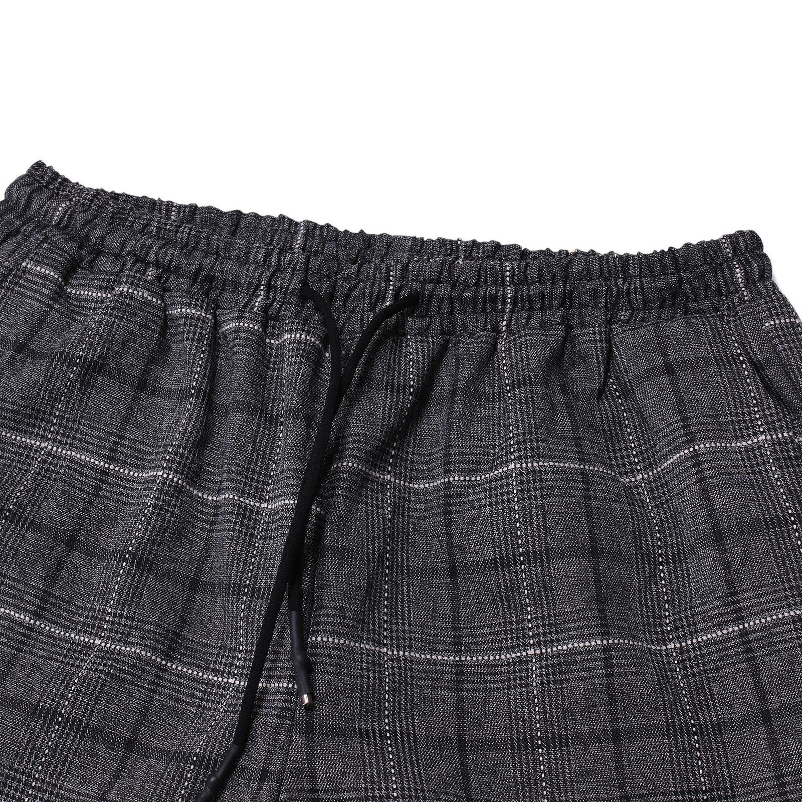 Plaid Print Pants Men Elastic Male Skinny Trousers... – Vicedeal