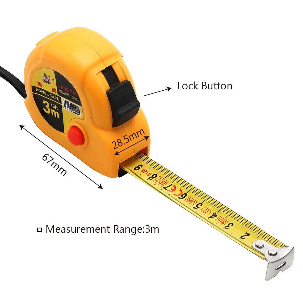NICEYARD 3m Flexible Tape Measure Portable Pull Ru... – Grandado