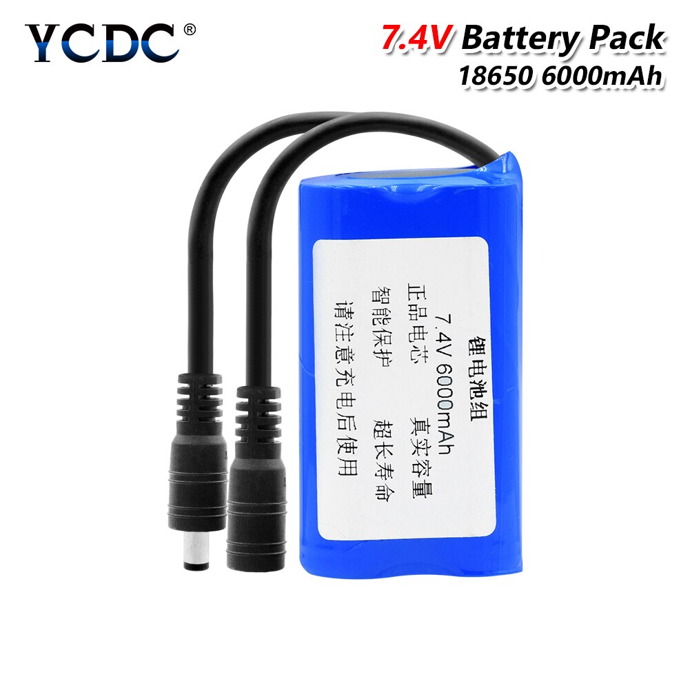 7.4V 6000mAh 18650 Lithium Ion Battery Pack (4pcs ... – Vicedeal