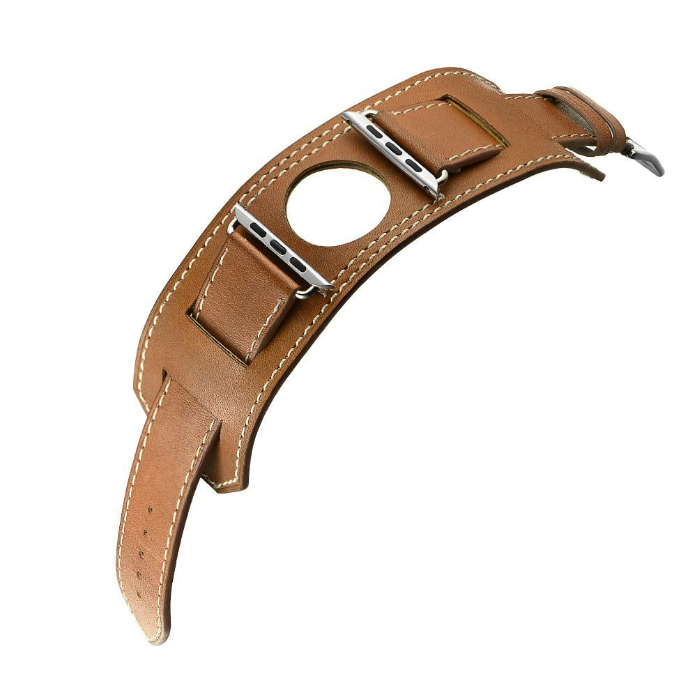 leather Cuff Bracelet strap for apple watch band 4... – Grandado