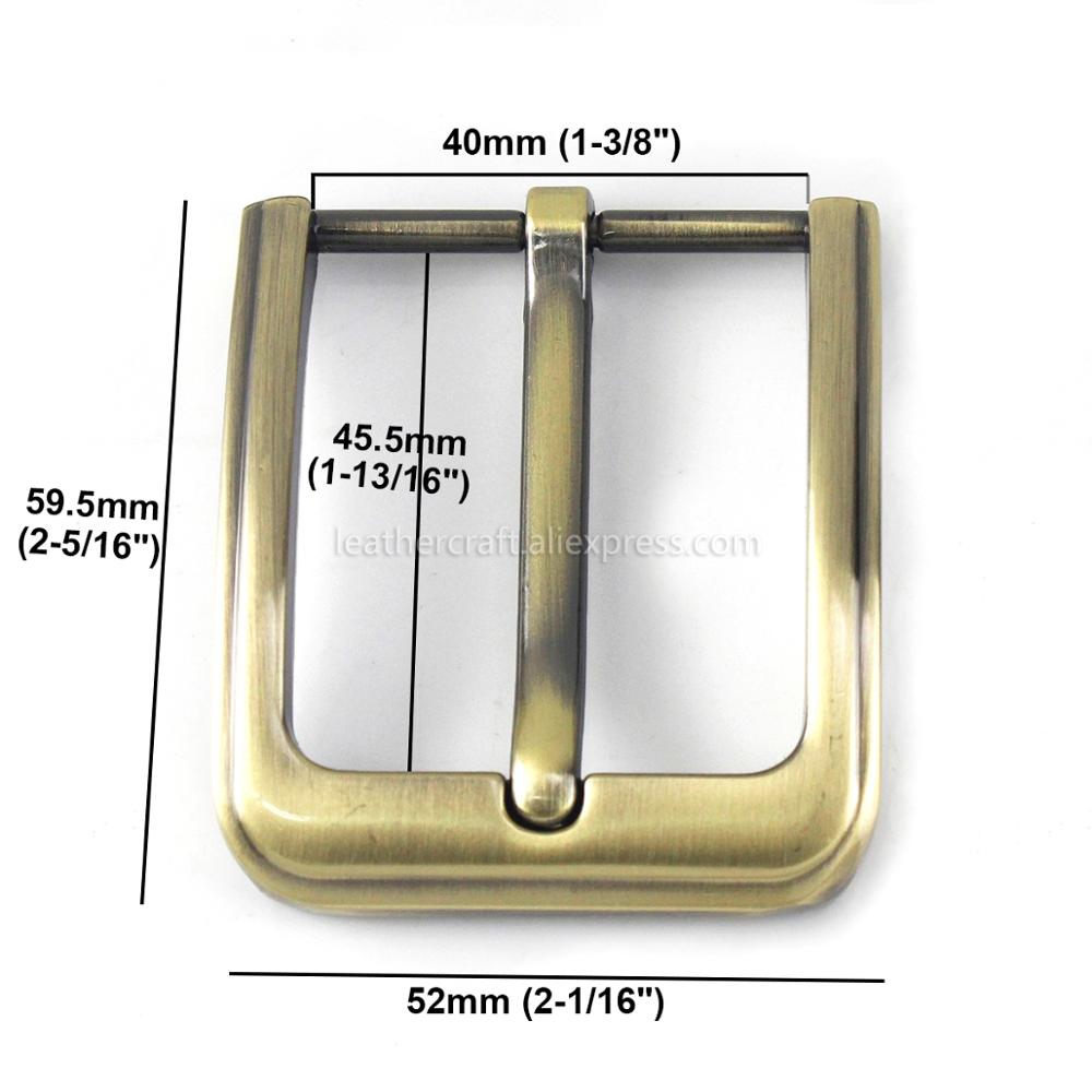 1x Metal 40mm Brushed Belt Buckle Middle Center Ha... – Grandado