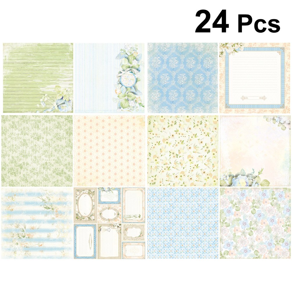 Pack of 24 Scrapbook Paper DIY Decorative Backgrou... – Vicedeal