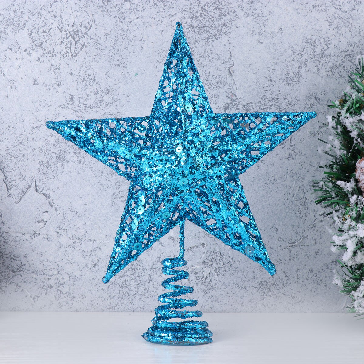 3pcs 25cm Christmas Tree Iron Star Topper Glitteri... – Grandado