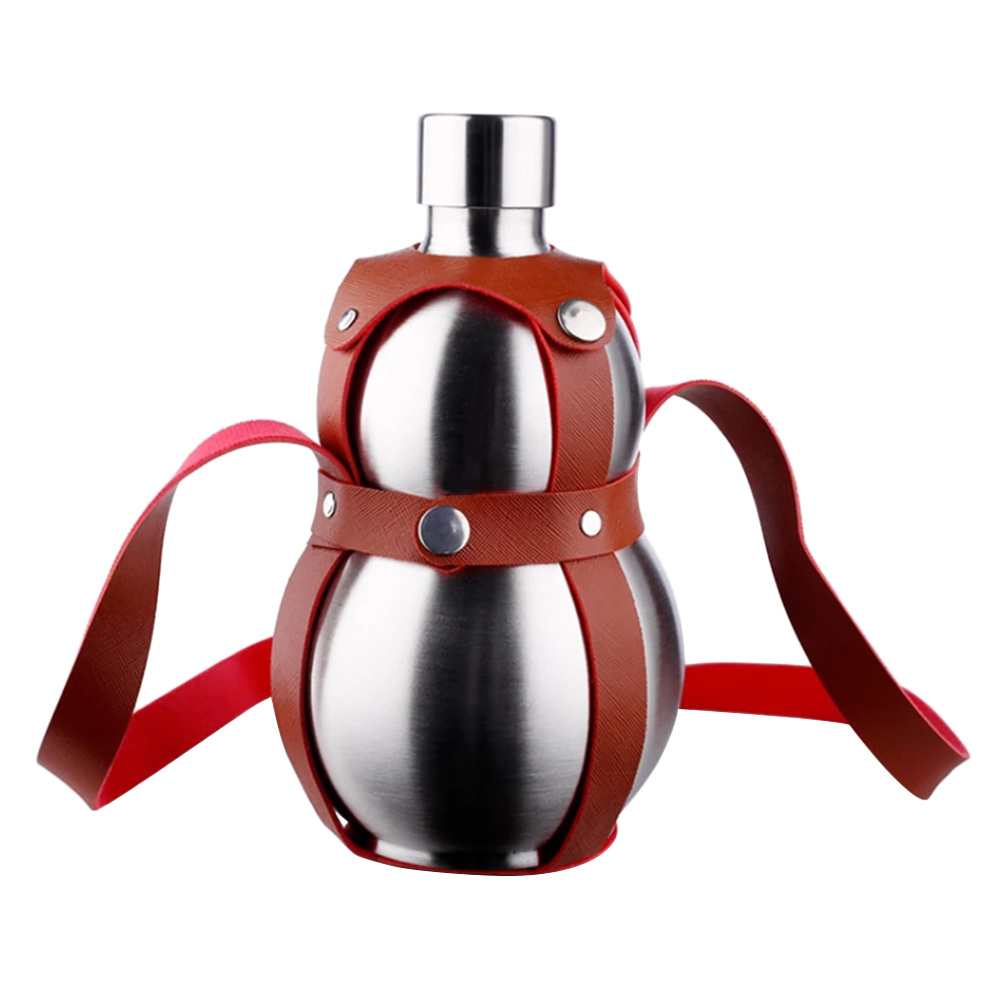 1 Set of Stainless Steel Flask Camping Bottle Cont... – Vicedeal