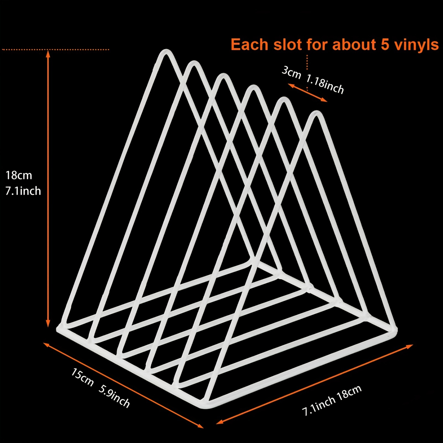 1pc Metal Triangular Rack, Vinyl Record Holder, 5-... – Grandado