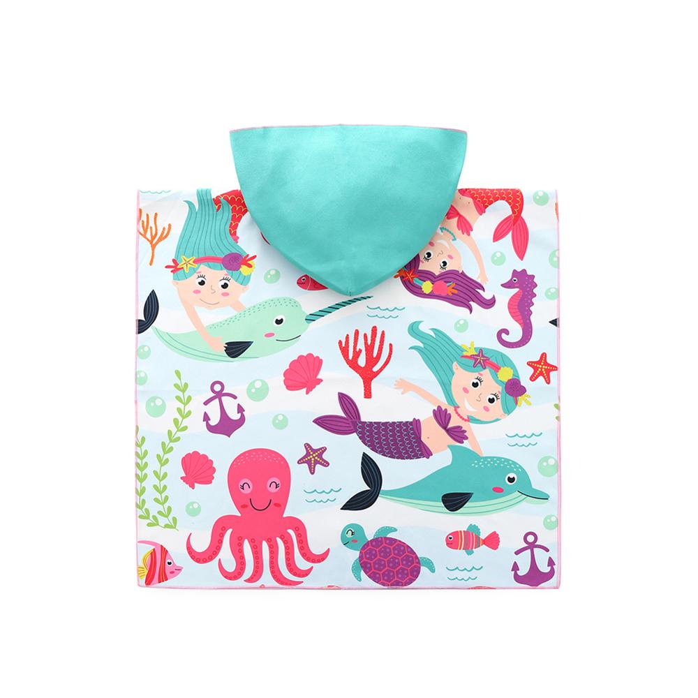 ED-Lumos Pink Mermaid Hooded Kids Bath Towel Beach... – Grandado