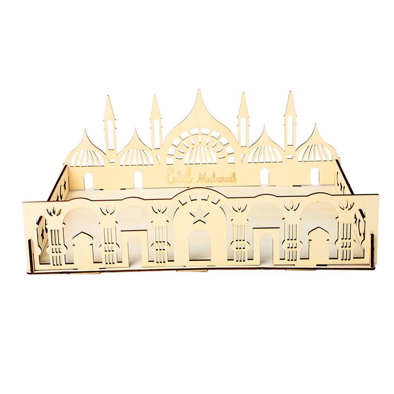 Wood Moon Star Plate Crafts Ramadan Decoration Eid... – Grandado