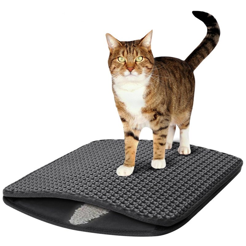 Cat Litter Mat Double-Layer Honeycomb Rubber Pet S... – Grandado