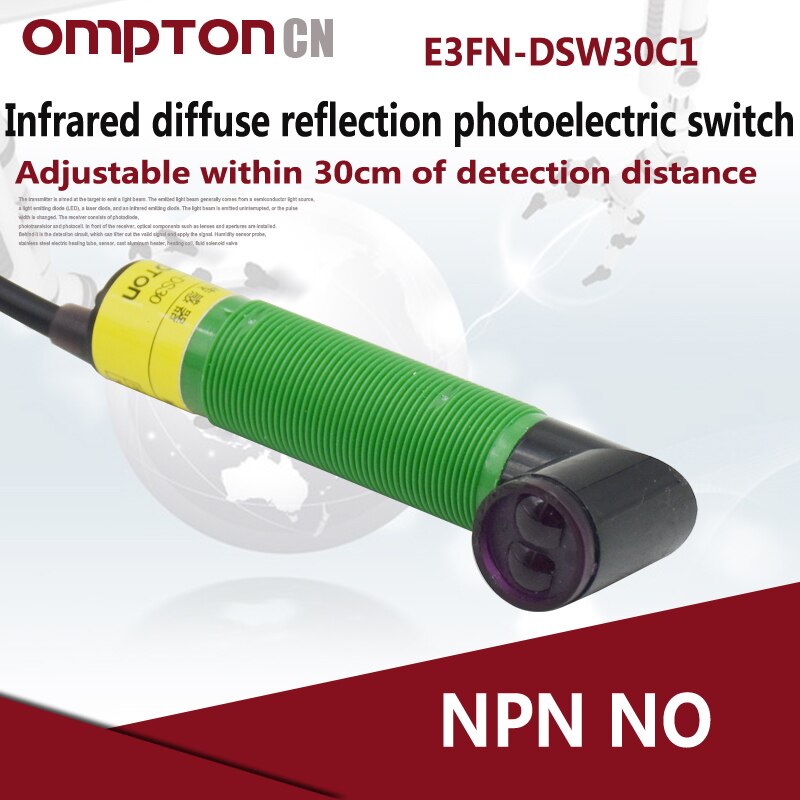 E3FN-DSW30C1 NPN NO Infrared diffuse reflection ph... – Grandado