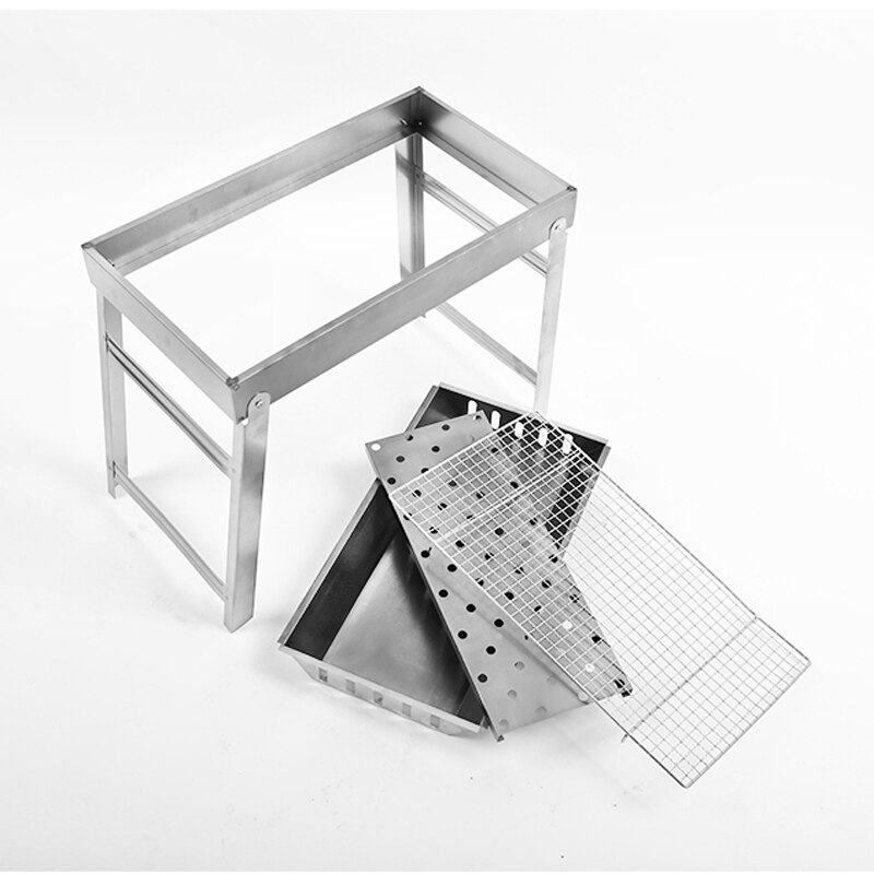 Outdoor tabletop portable stainless steel barbecue... – Vicedeal