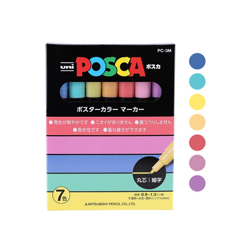 UNI POSCA série marqueur stylo combinaison peintur... – Grandado