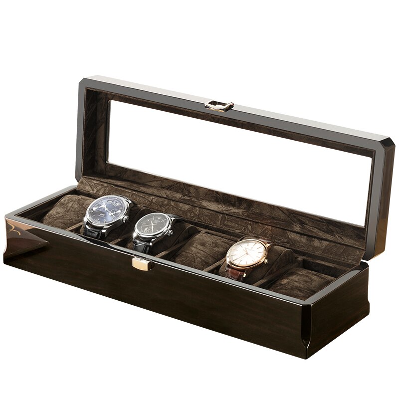 Horloge Dozen Bruin Houten 6 Grids Mechanische Hor... – Grandado