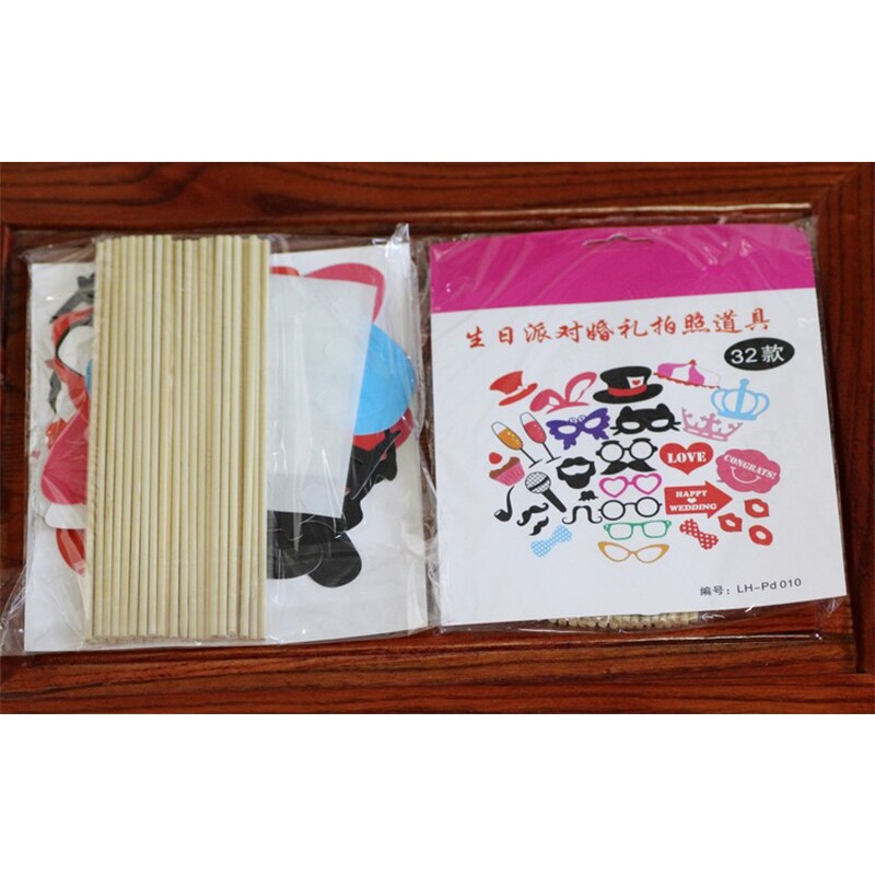 32pcs/Set Party Photo Booth Props Wedding Photo Bo... – Grandado