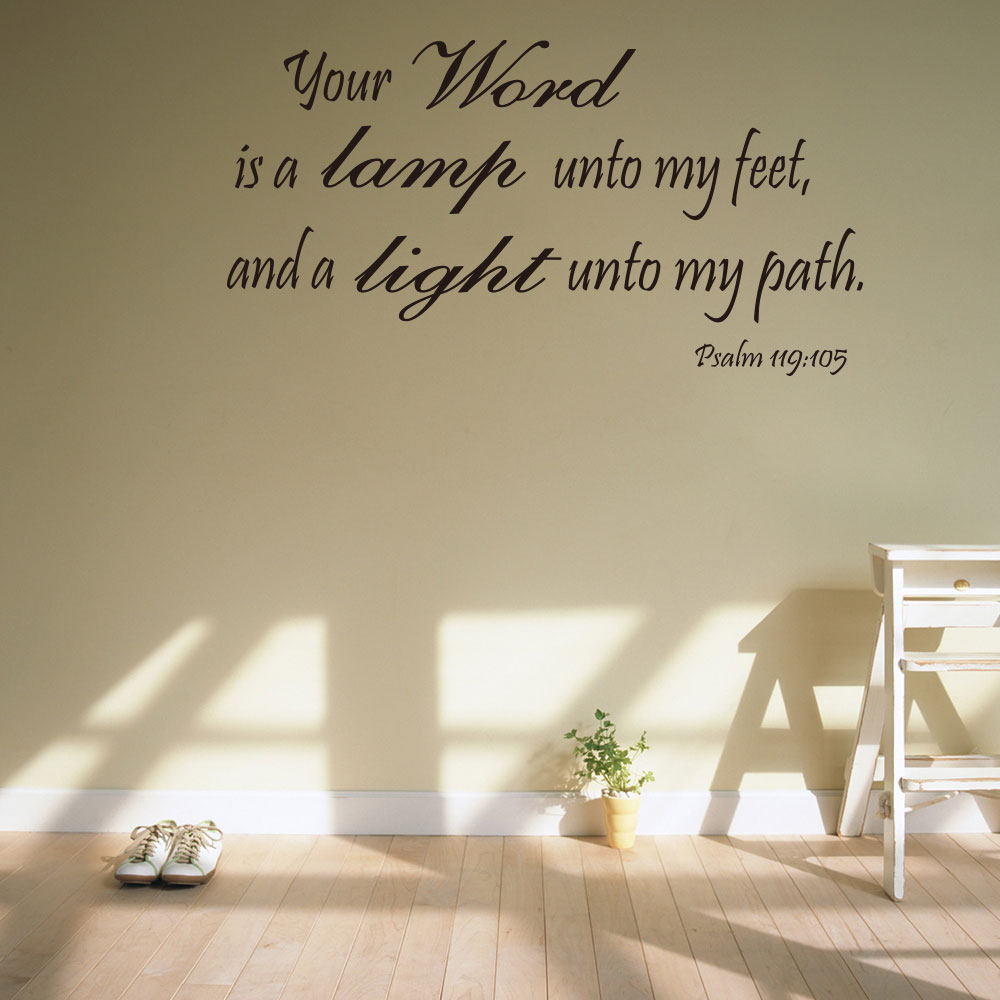 Psalm 119:105 your word is a lamp unto my feet Jes... – Grandado