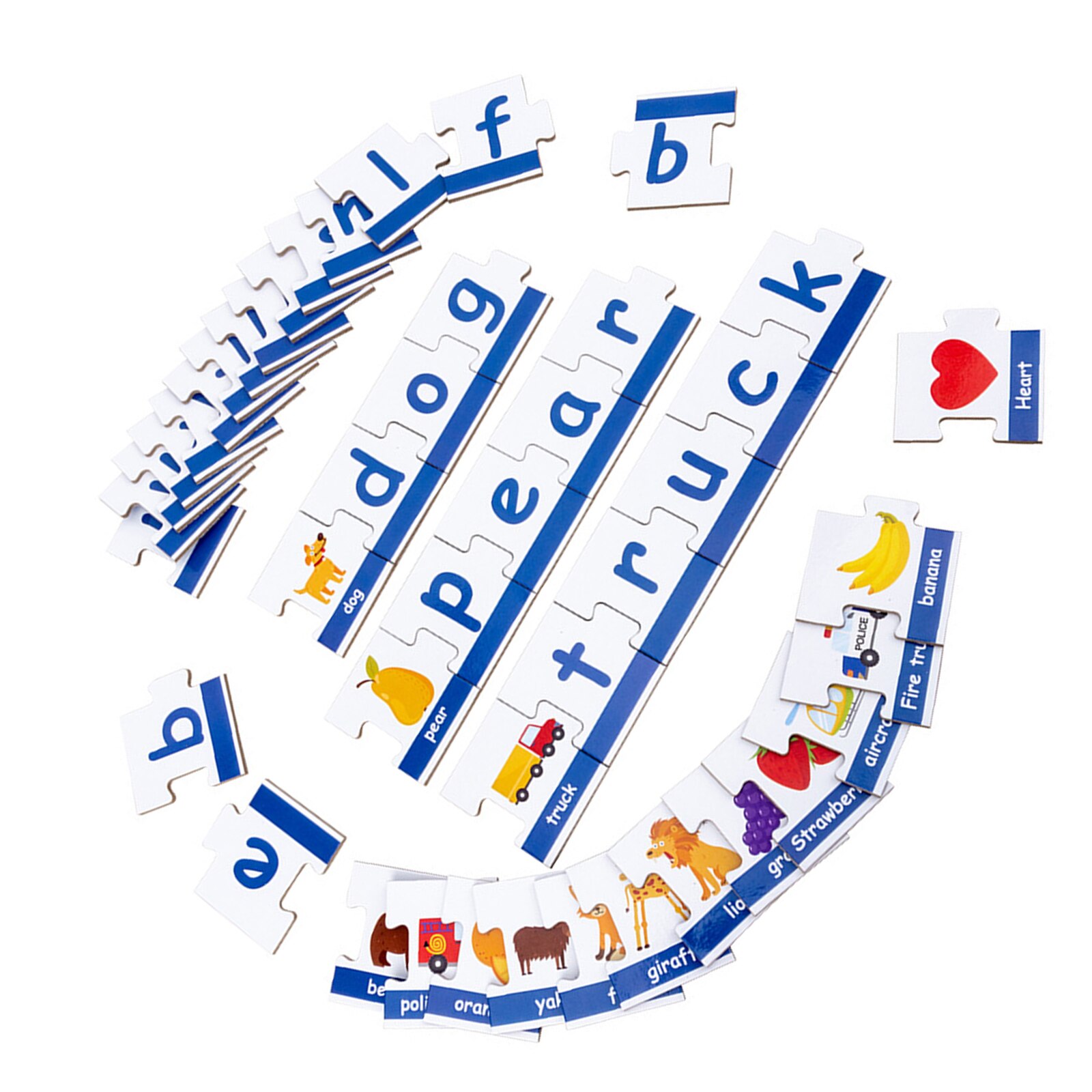 90PCS Wooden Alphabet Letter Learning Cards Set Wo... – Grandado