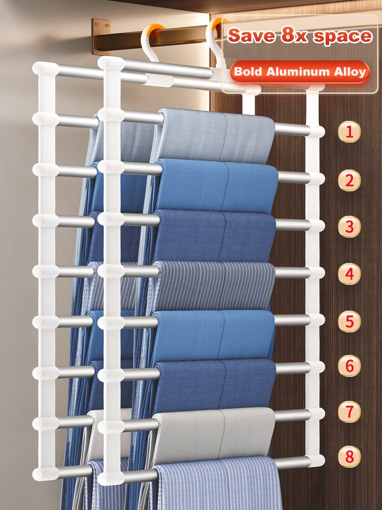 Joybos Closet Organizer Racks for Pants Trouser Ha... – Grandado