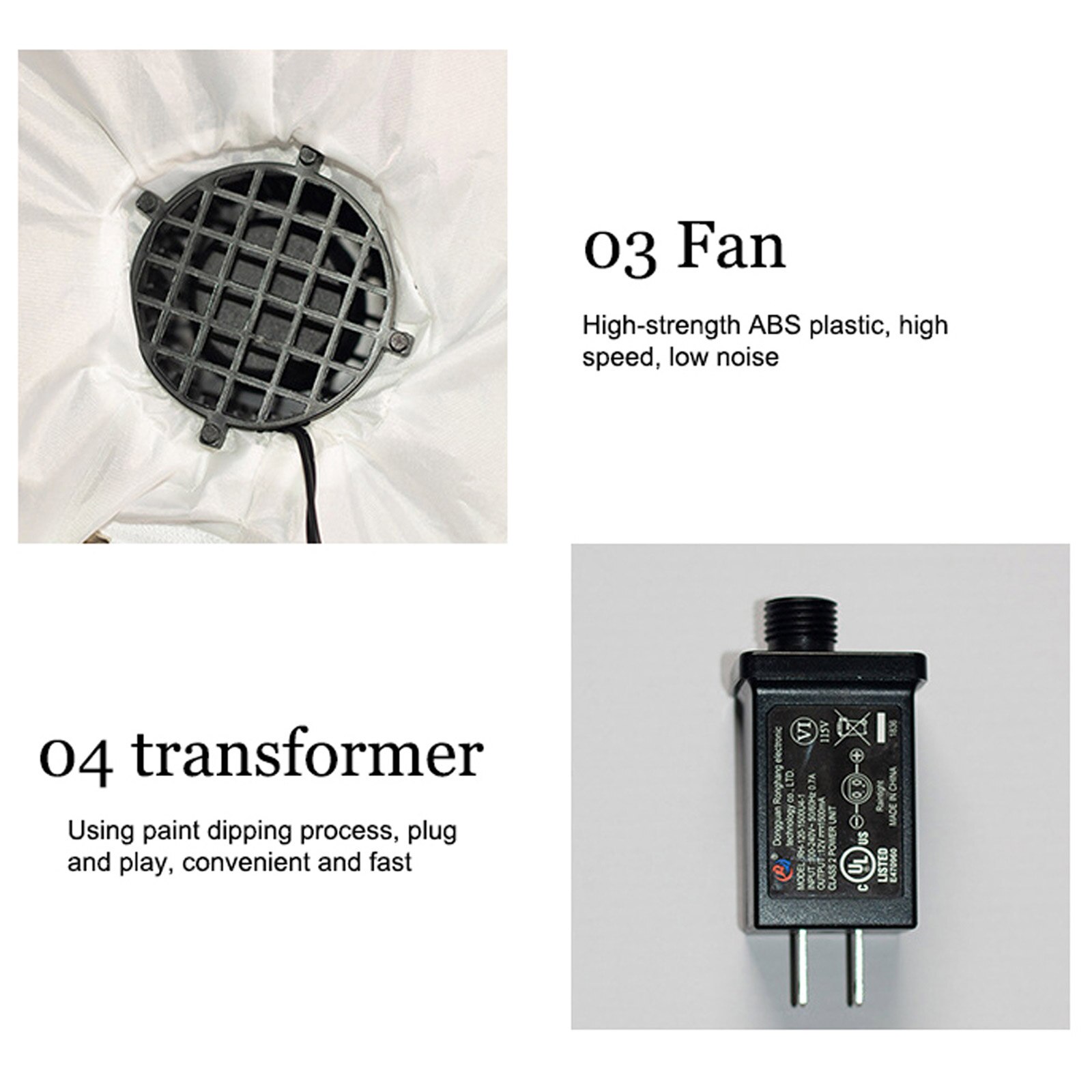 1.5m/4.92ft Easter Inflatable Bunny with Led Light... – Grandado