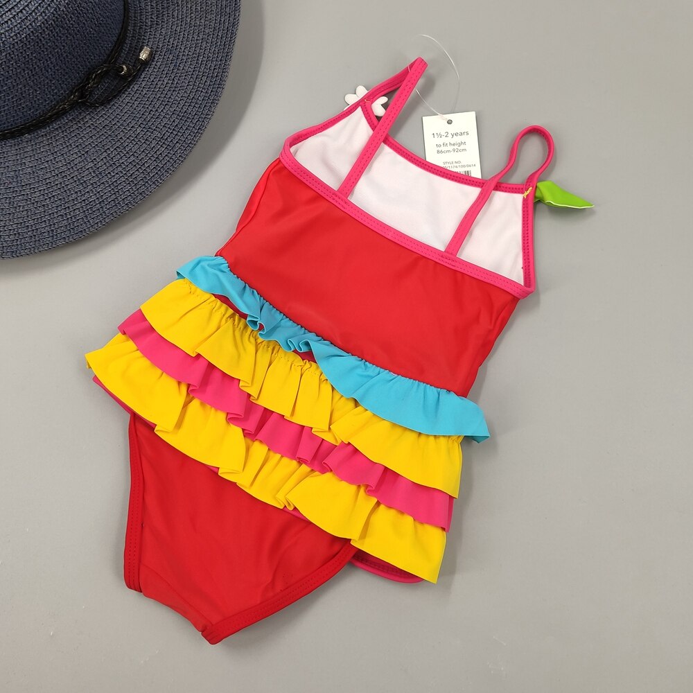 1-6 Years Baby Girls Swimsuit UV 50+ Summer Bebe o... – Grandado