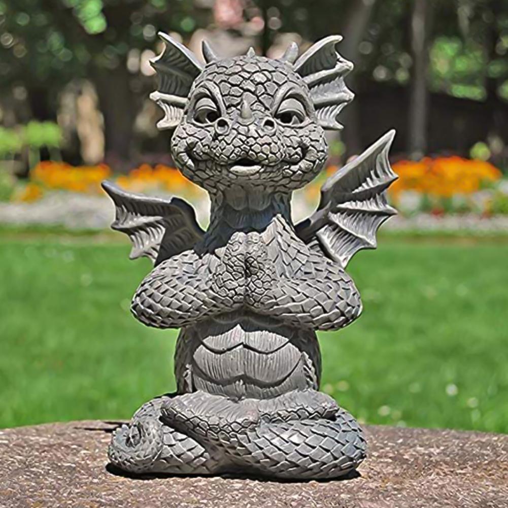 Hars Tuin Standbeeld Model Duurzaam Dragon Vorm Br... – Grandado