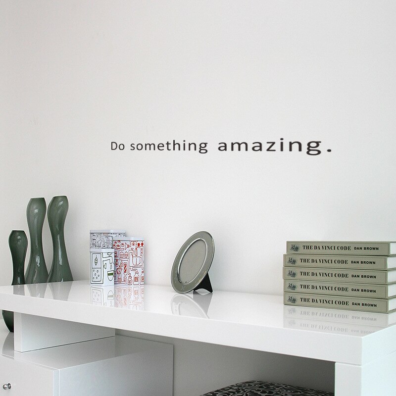Do something amazing Inspirational Wall Sticker li... – Grandado