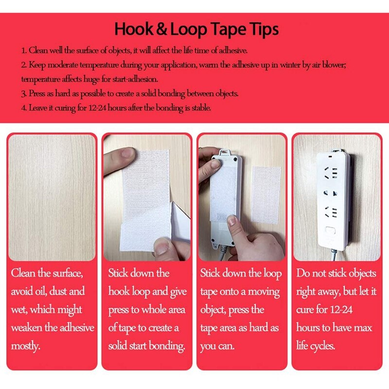 32 Pairs Hook And Loop Tape Fastener (Dia. 2.4Inch... – Grandado