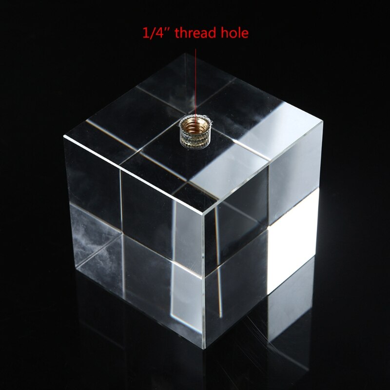 Optical Glass Cube Quarter Nut Camera Lens Effects... – Grandado