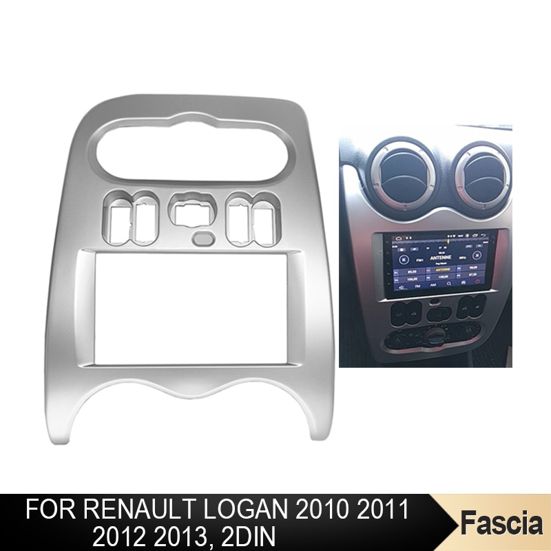 Frame 2 din voor renault logan dvd stereo fascia s... – Grandado