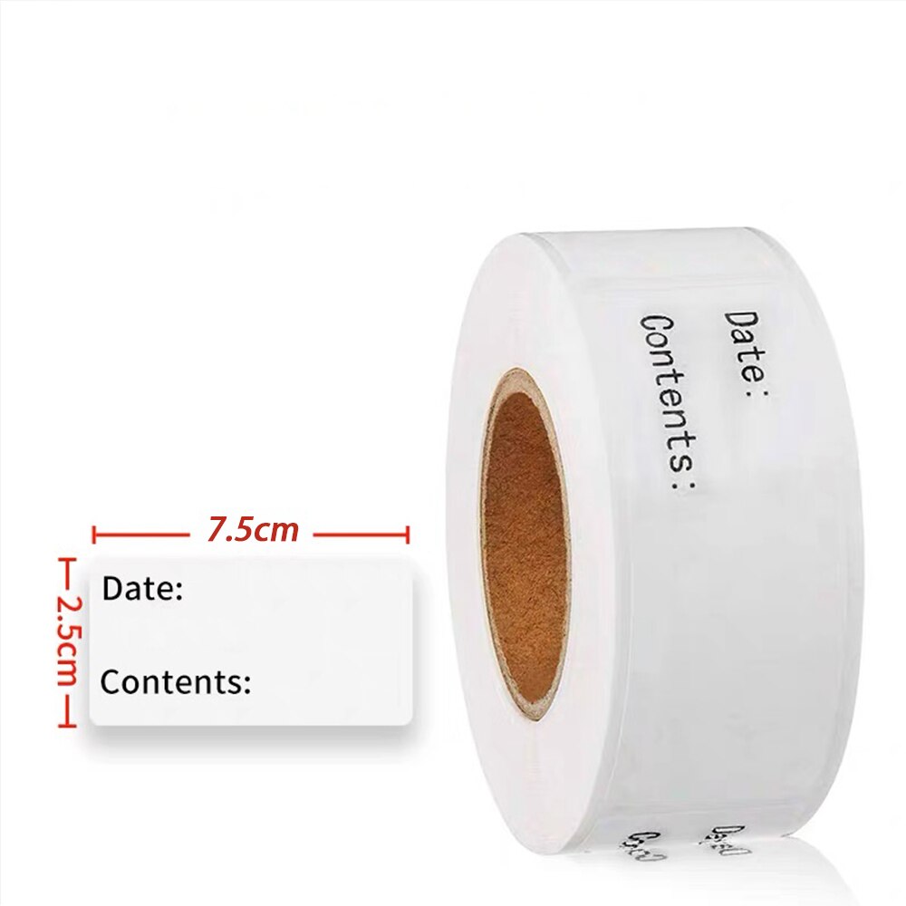 125 Pcs/Roll Home Keuken Food Mark Datum Koelkast ... – Grandado