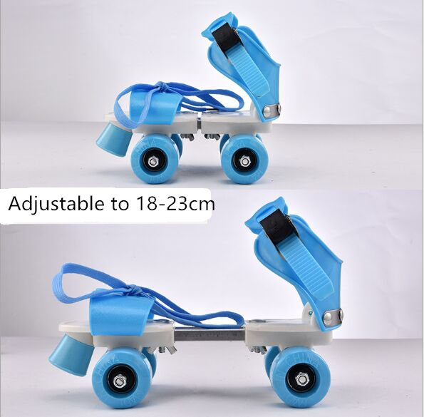 Adjustable Size Children Roller Skates Double Row ... – Grandado
