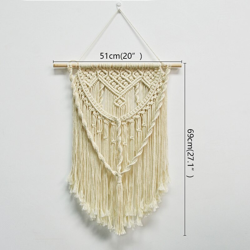 Macrame Wall Hanging Tapestry Wall Decor Boho Chic... – Grandado