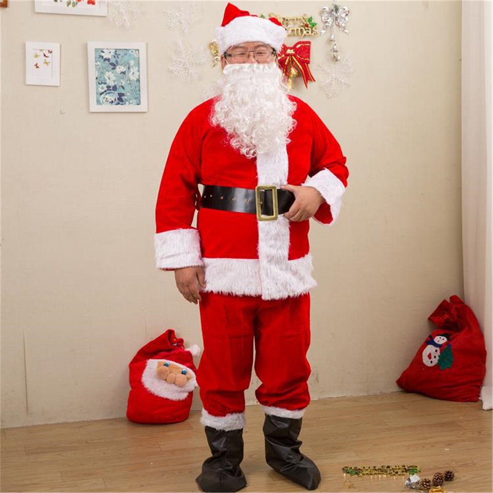 Wicked Costumes Super Deluxe 8pcs Santa Outfit Mal... – Grandado