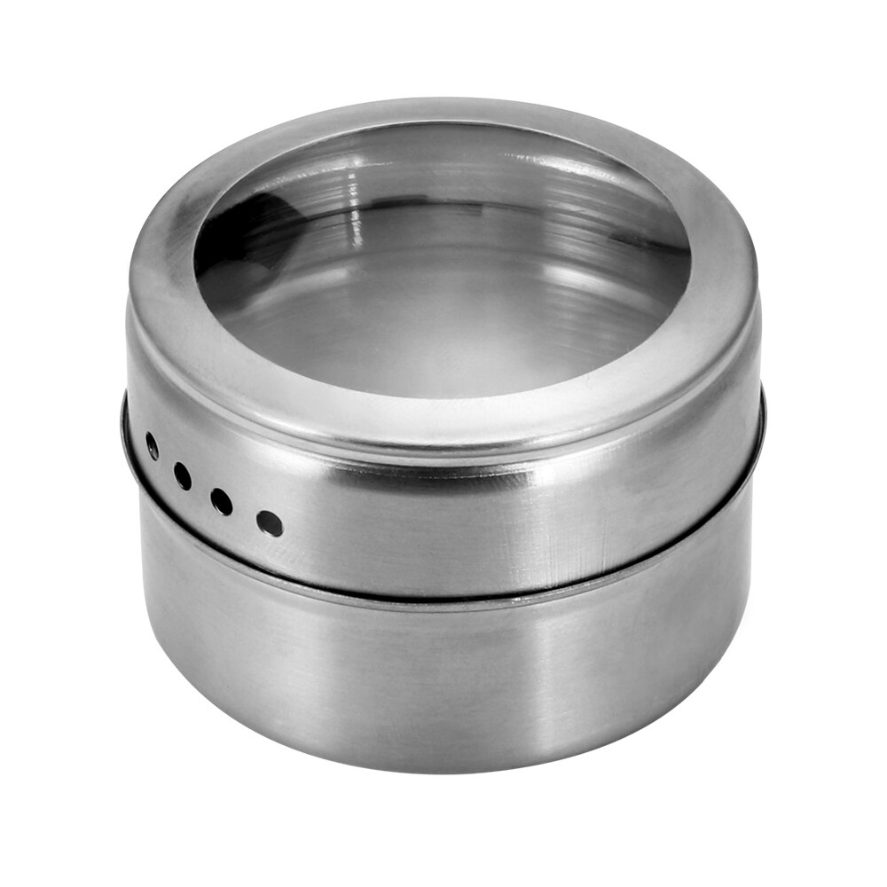 Transparent Lid Spice Magnetic Tin Pot Stainless S... – Vicedeal
