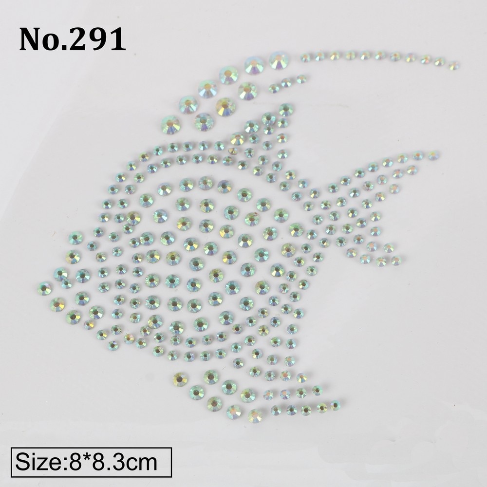 1 Pcs Vlinder Zwaan Hart Vis Patroon Hotfix Strass... – Grandado