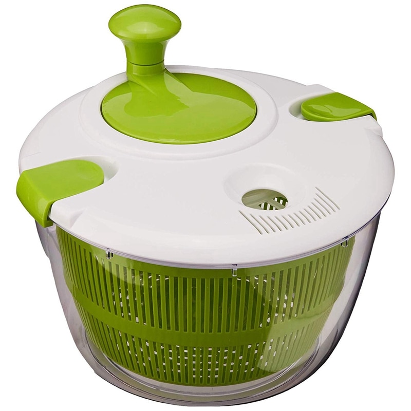 Ctg-00-Sas Salad Spinner, Green And White – Vicedeal