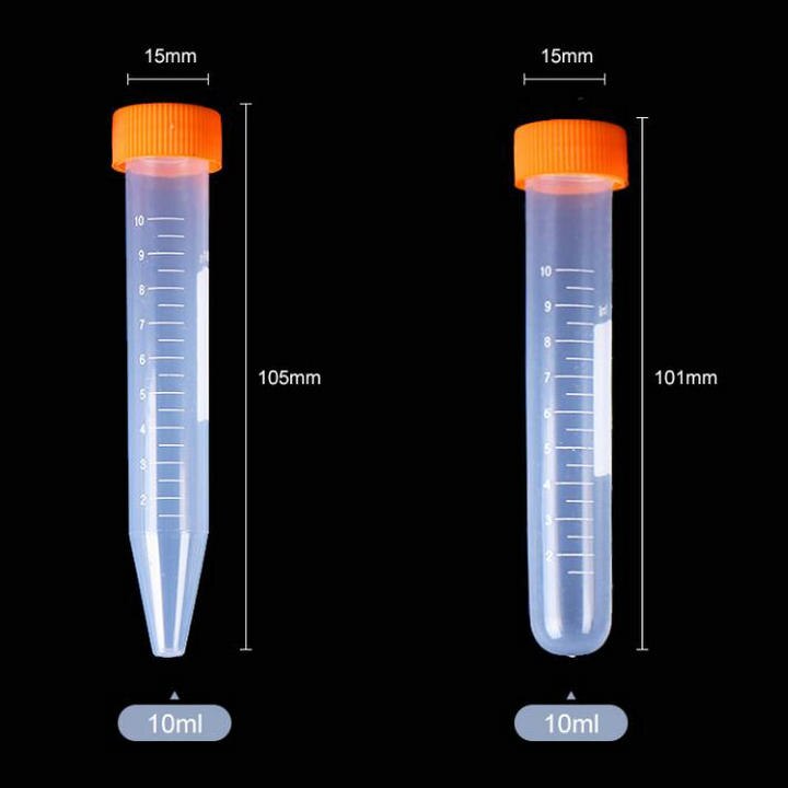 50Pcs/lot 10ml Sharp-bottomed Centrifugal Tube wit... – Grandado