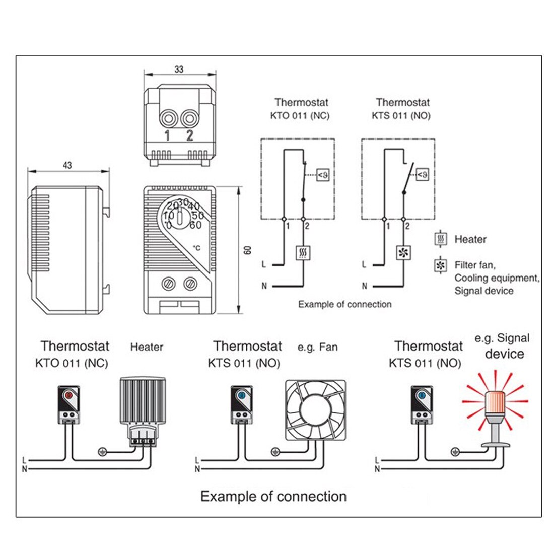 Mechanical Thermostat Measurement Home Switch Conn... – Vicedeal