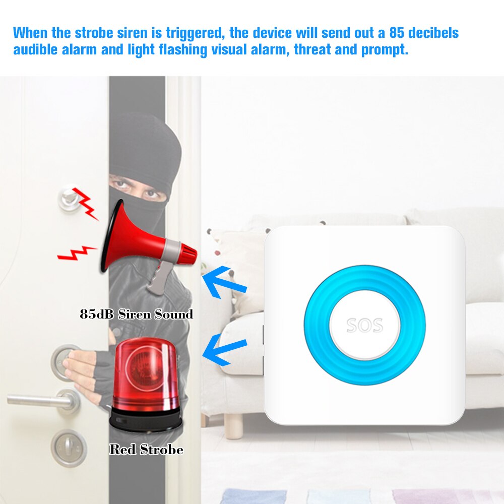 Etiger Solar Powered Wireless 433MHz Strobe Siren ... – Vicedeal