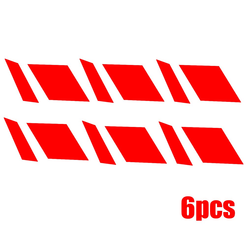 6 Stks/set Blauw Rood Auto Accessoires Reflecteren... – Vicedeal
