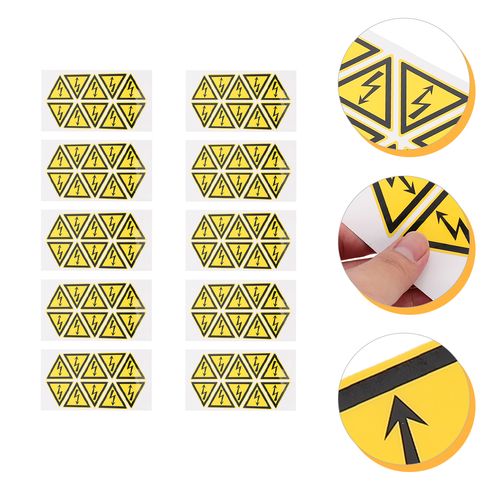 10pcs Shocks Warning Decal Electric Shocks Warning... – Vicedeal