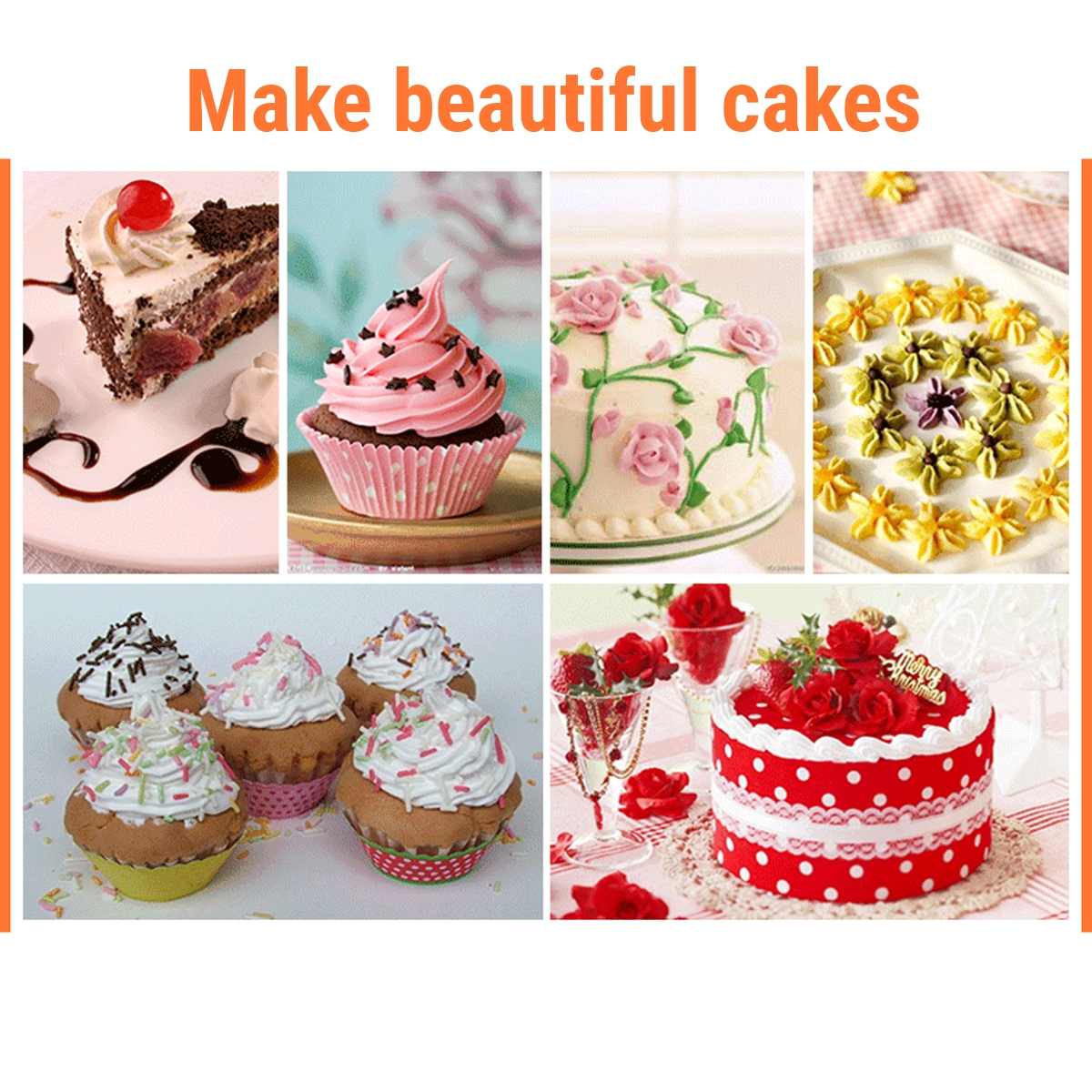 68Pcs Fondant Cakevorm Set Bloem Taart Decoreren G... – Vicedeal