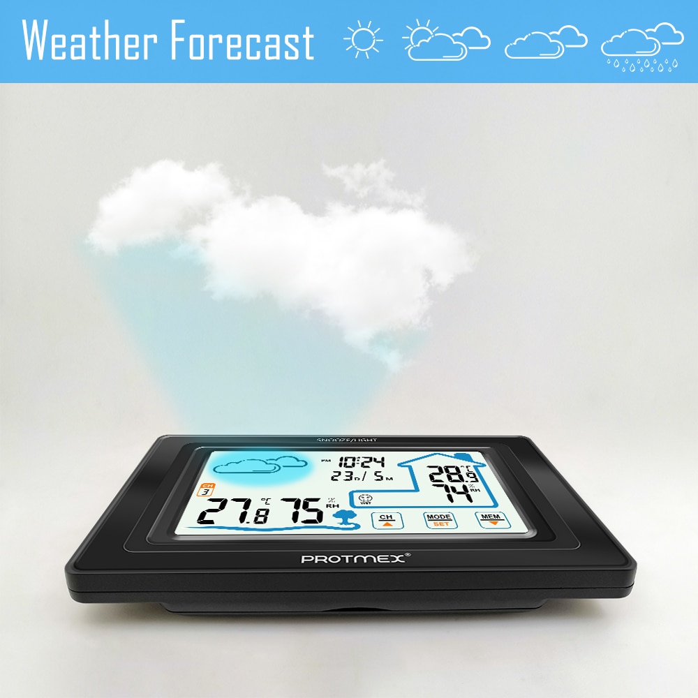 Protmex PT19A Weather Station Wireless Indoor Outd... – Grandado