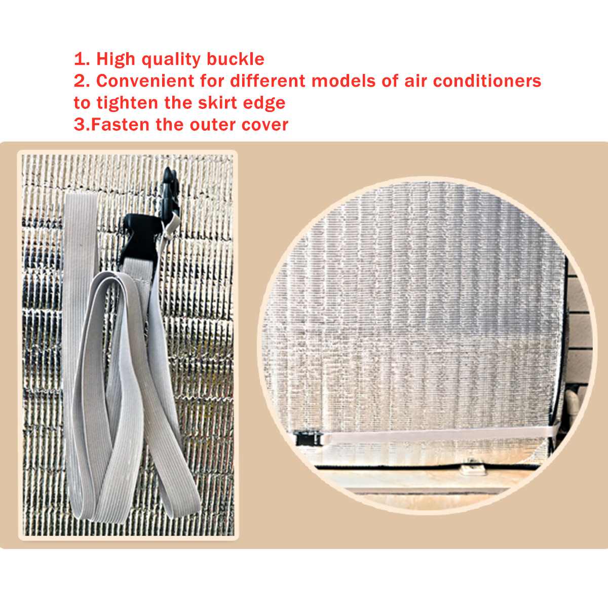 5 Sizes Air Conditioner Dust Cover Protector Doubl... – Grandado