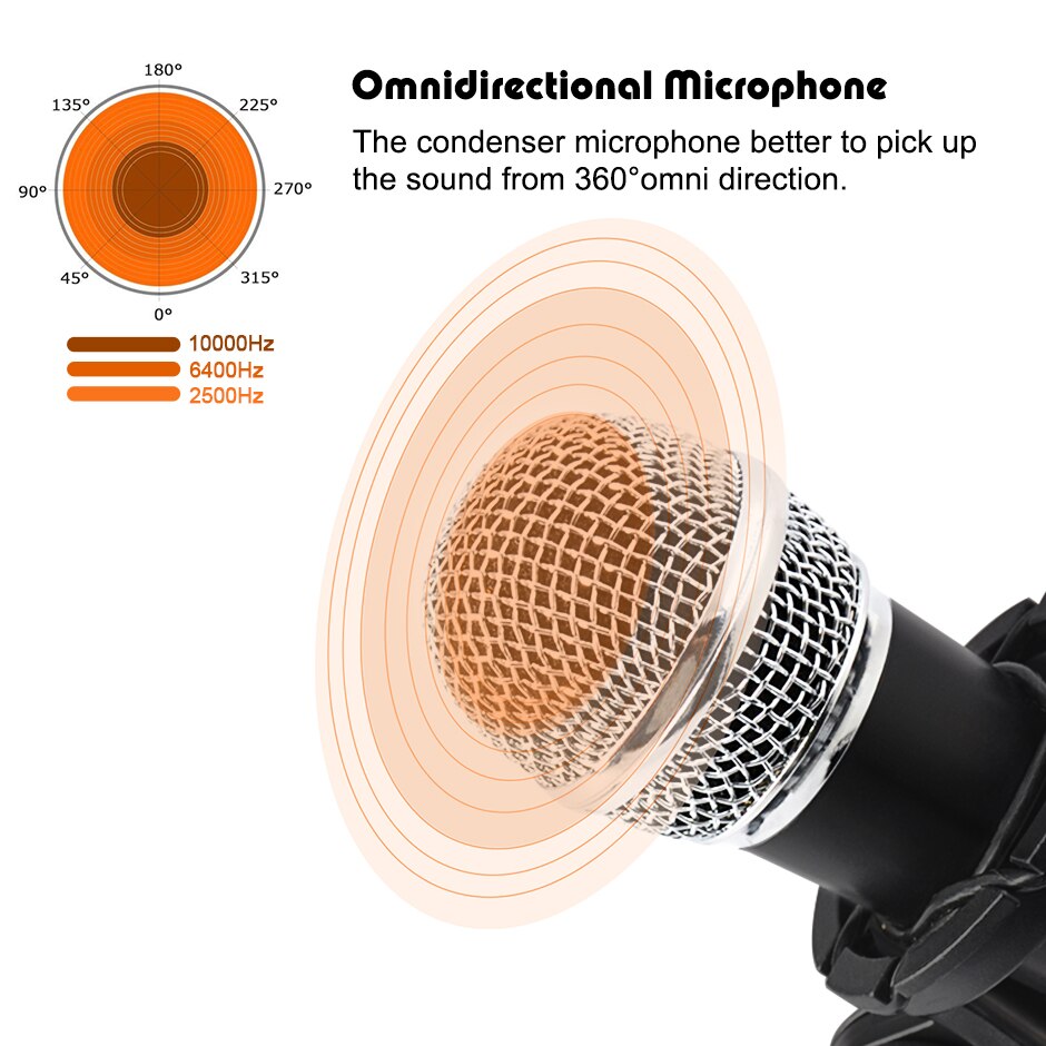 Recording Condenser Microphone Mobile Phone Microp... – Grandado