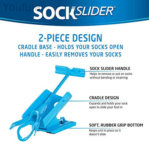 Sock Aid Easy On and Off Stocking Slider Pulling A... – Grandado