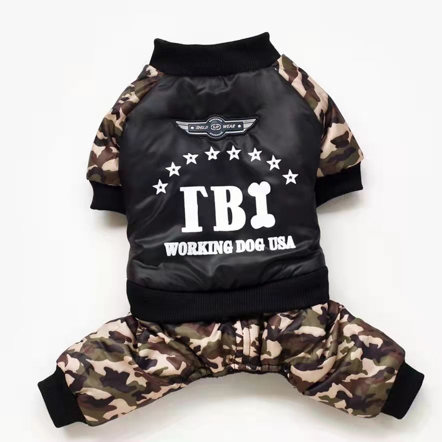 Winter cat dog Jumpsuit Rompers battle fatigues th... – Vicedeal