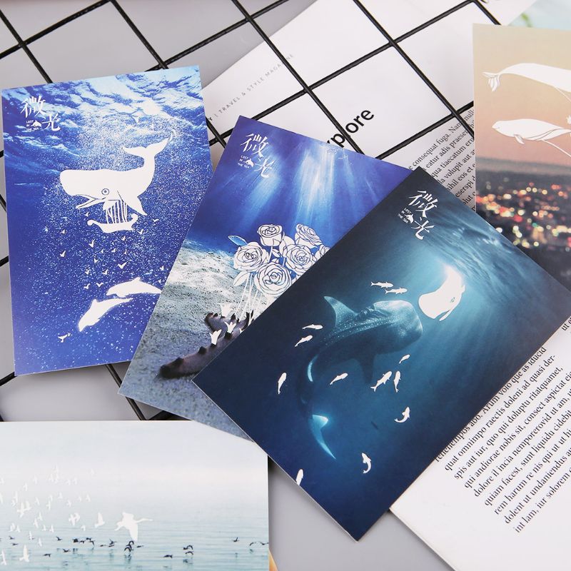 30pcs Vintage Luminous Postcard Glow In The Dark O... – Grandado