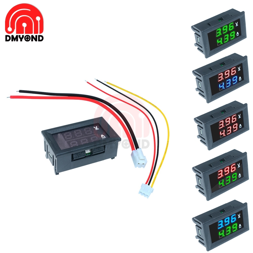 Dc 100v 10a Digital Mini Voltmeter Ammeter Panel V Grandado